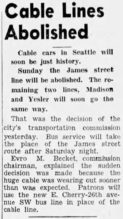 The Cable Car Home Page - Cable Car Lines in the Pacific Northwest